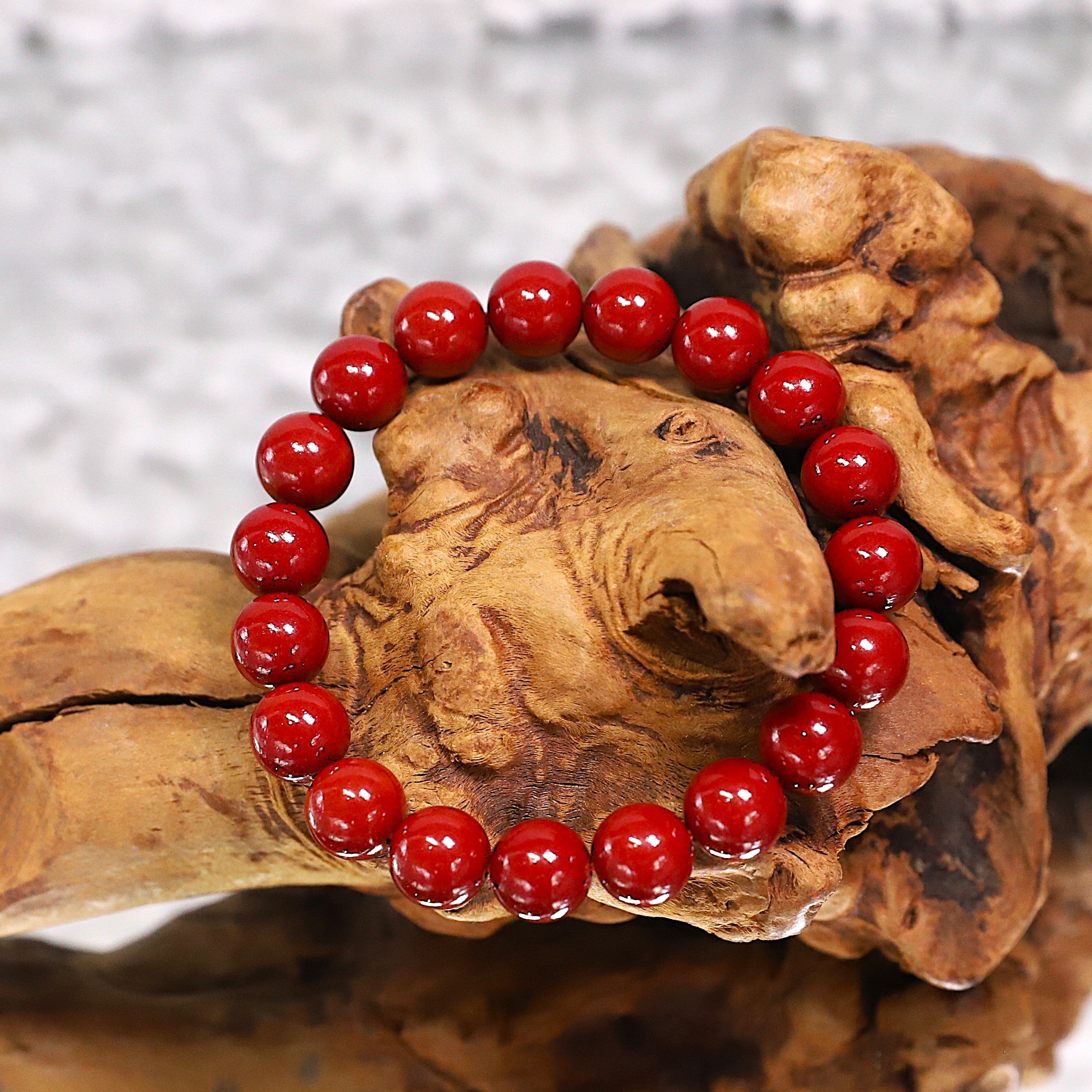 Amethyst Cinnabar Bracelet – Living Gems SG