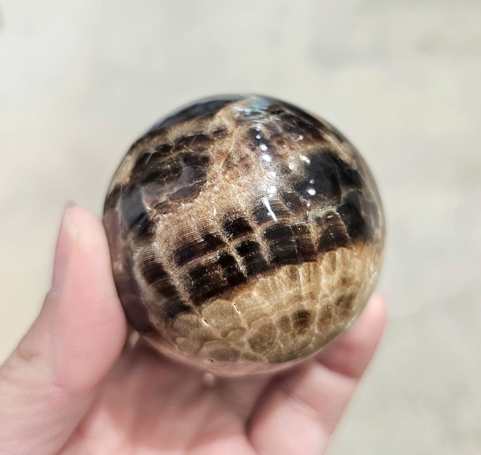 Chocolate Calcite Sphere – Crystal of Comfort, Stability & Abundance ...