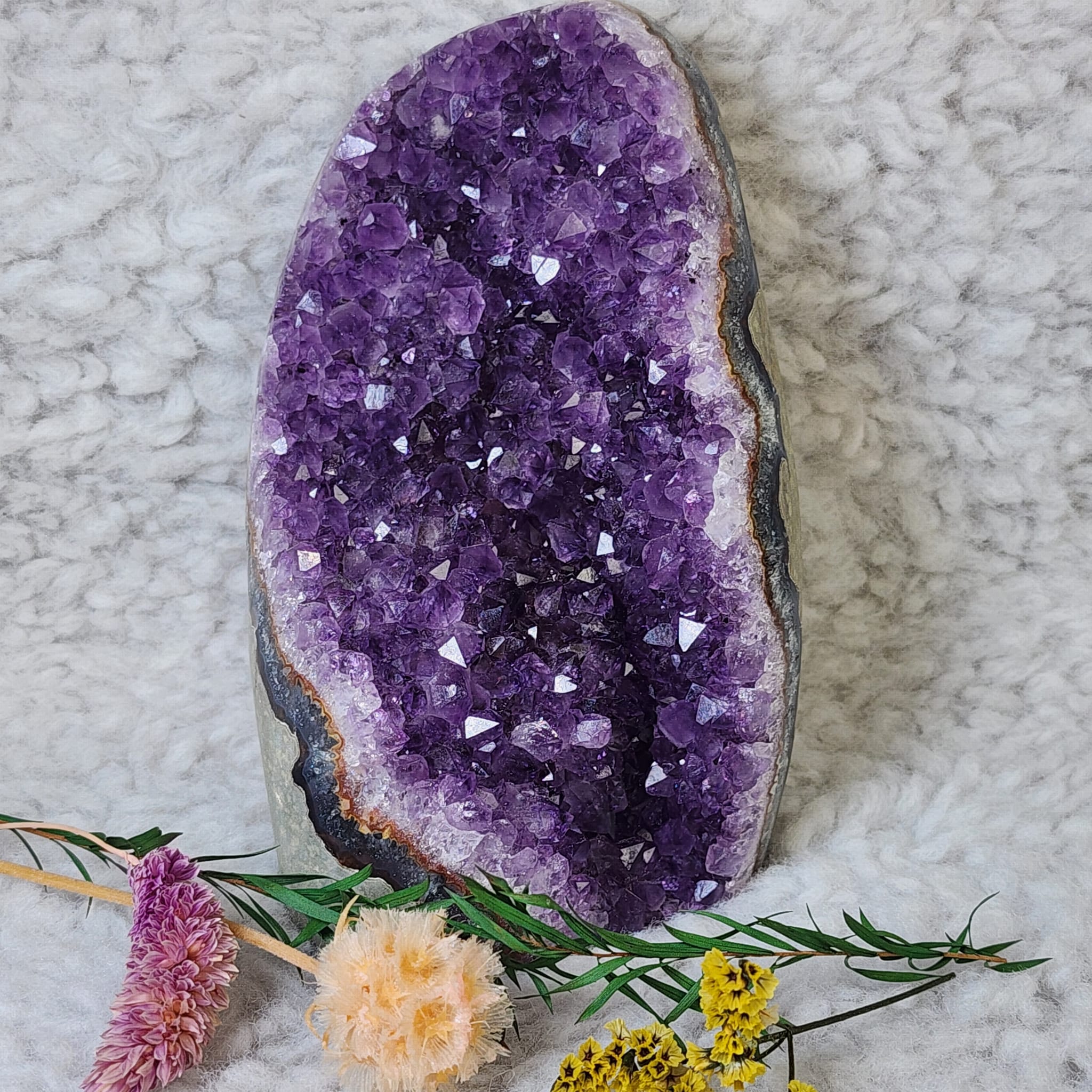 Amethyst Slab – Natural Calm, Protection & Positive Energy | Living ...
