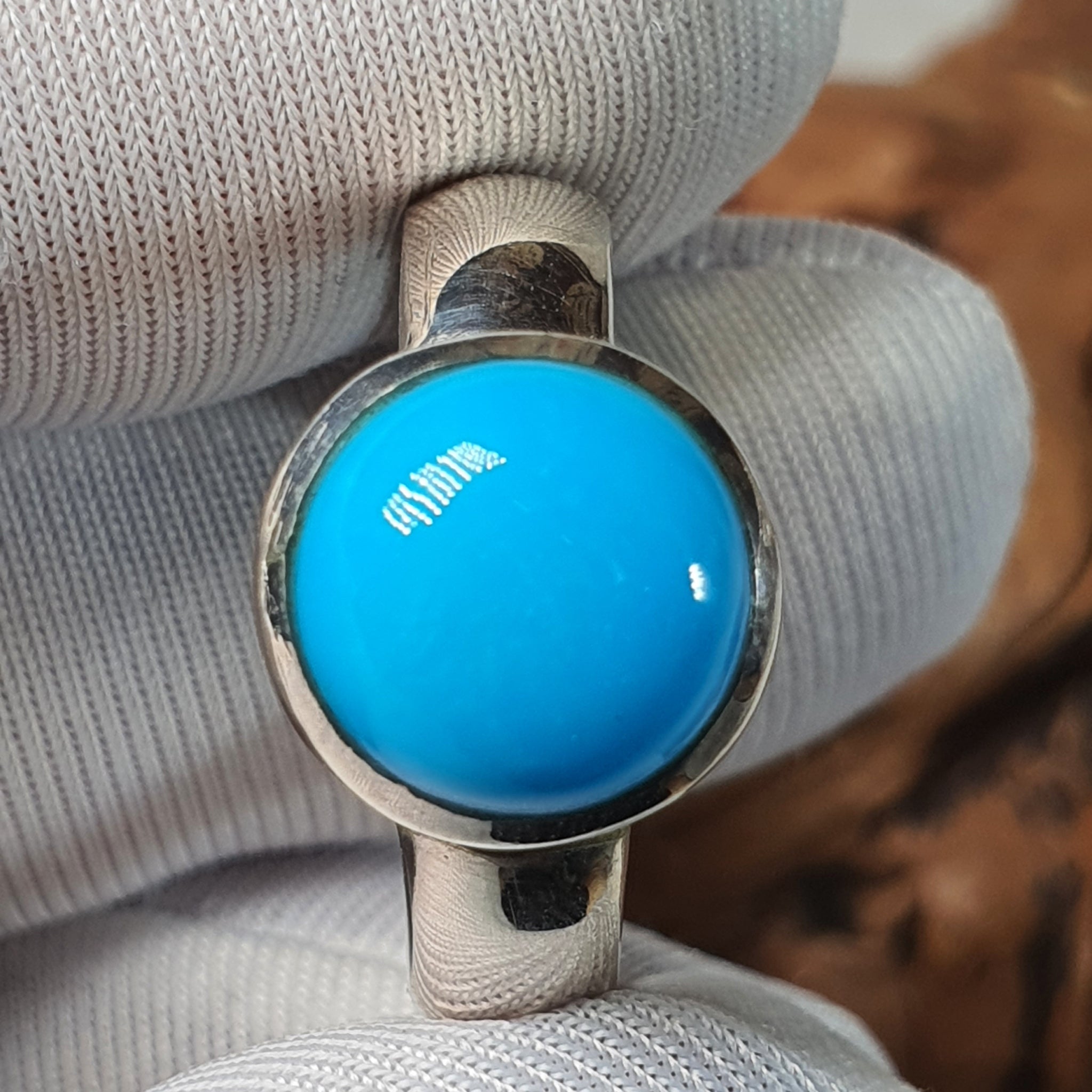 Sleeping Beauty Turquoise Ring – Natural Turquoise – Living Gems SG