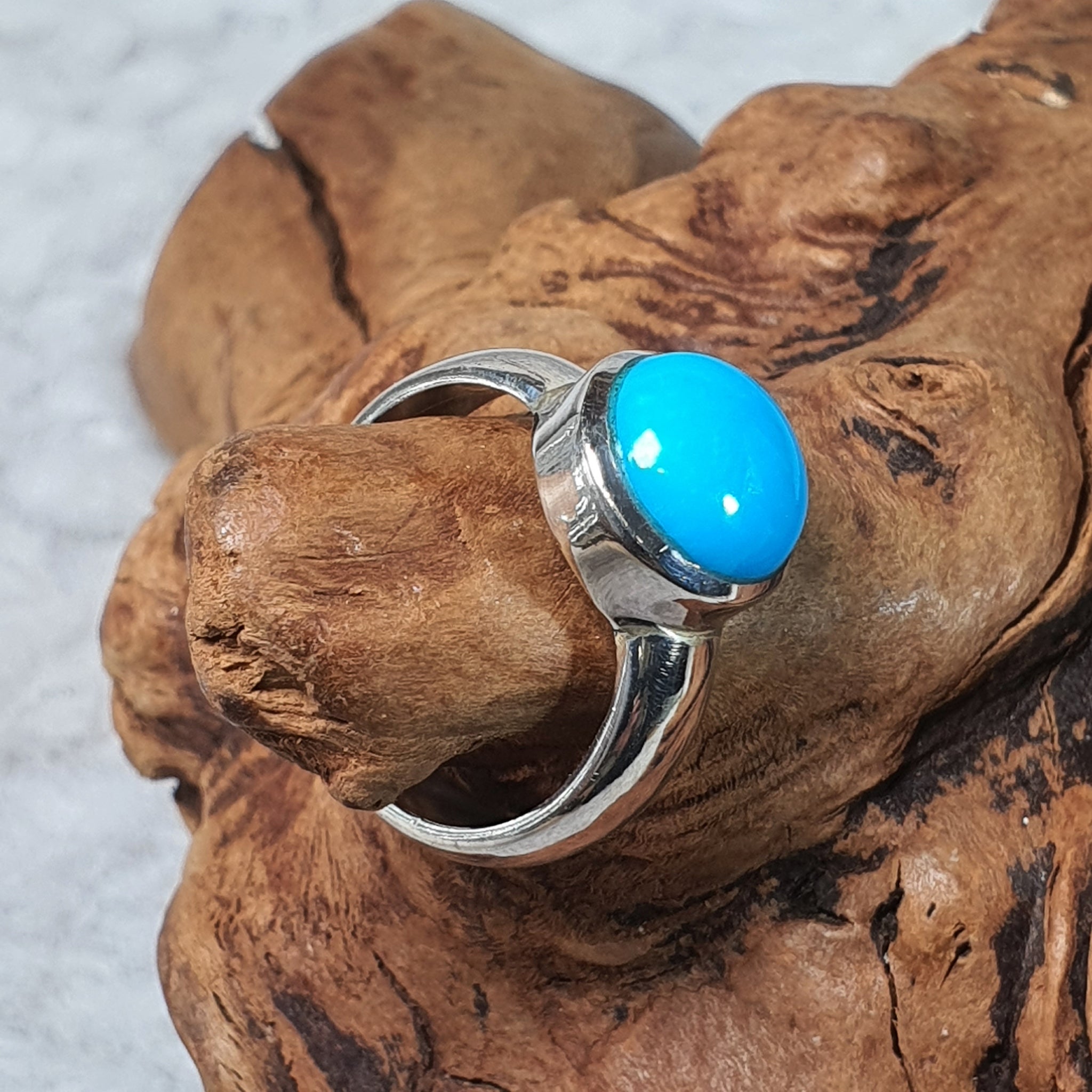 Sleeping Beauty Turquoise Ring – Natural Turquoise – Living Gems SG