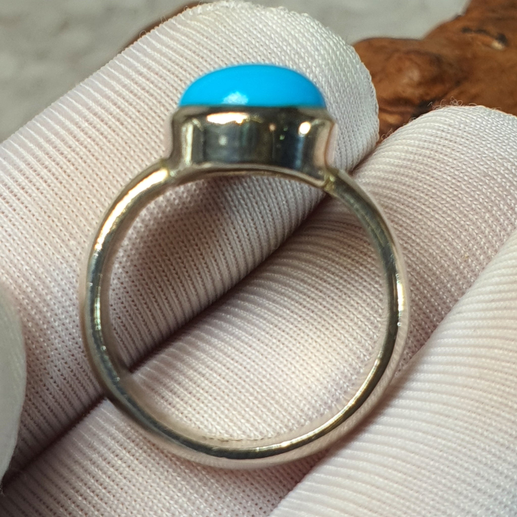 Sleeping Beauty Turquoise Ring – Natural Turquoise – Living Gems SG