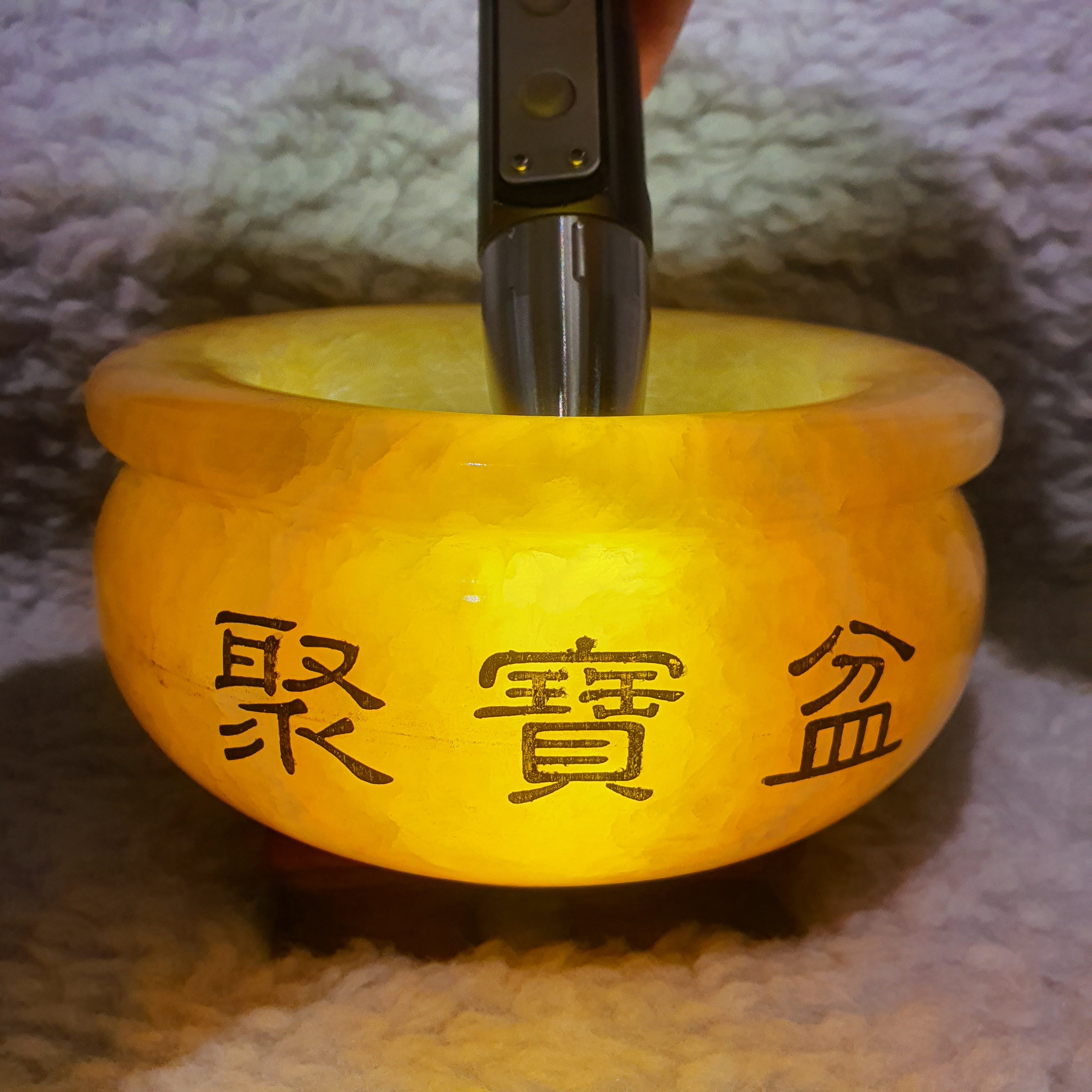 Yellow Jade Ju Bao Peng Wealth Bowl – Abundance & Prosperity – Living ...